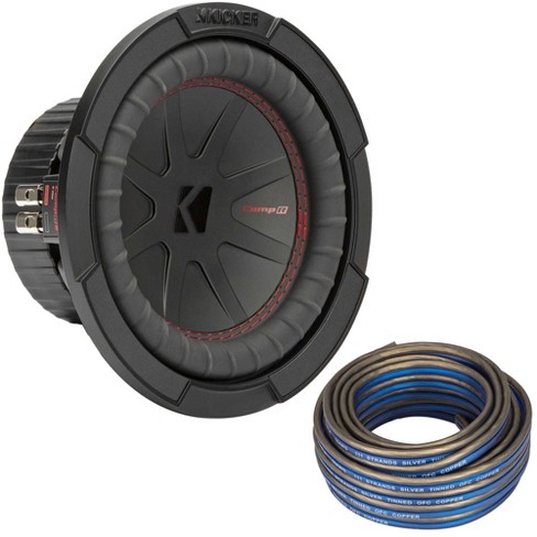 Kicker 48cwr82 Compr 8" Subwoofer, Dvc, 2-ohm - Includes Speaker Wire ...