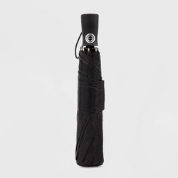 Totes Plaid Foldable Compact Umbrella - Black : Target