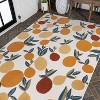 4' X 6' Limone Bold Lemon High-low Indoor/outdoor Area Rug, Orange ...