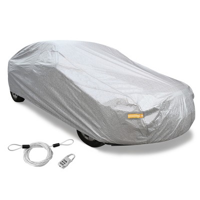 Unique Bargains 3XXL Aluminum Waterproof Breathable Heat Resistant Car Cover 224 L