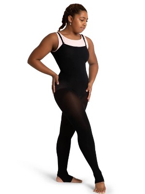 Capezio Black Women's Convertible Body Tight, 3x/4x : Target