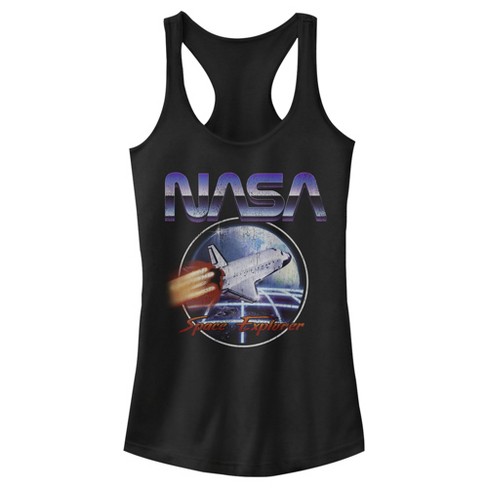 Juniors Womens Nasa Retro Space Explorer Racerback Tank Top : Target
