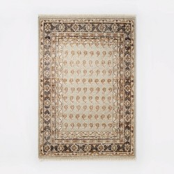 Malibu Woven Jute Rug With Fringe Cream/gray - Threshold™ Designed With ...