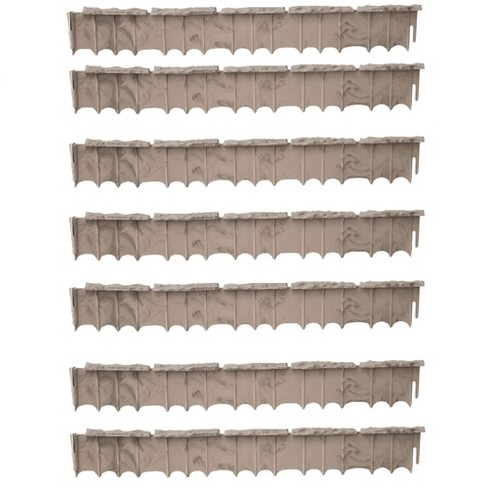 Suncast Quick Edge Resin Material 35 Inch Single Strip Natural Stone ...
