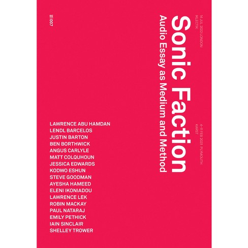 Sonic Faction - (urbanomic / Redactions) By Justin Barton & Steve ...