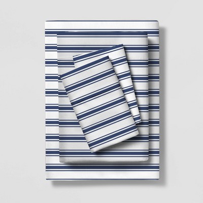 Color Sense Percale Weave Cool & Crisp Cotton Rich Sheet Set, Twin ...