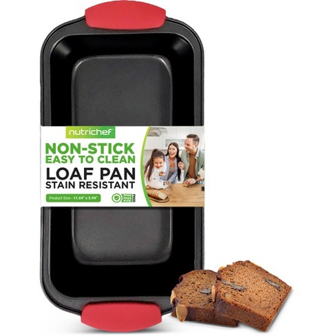 Nutrichef Non-stick Loaf Pan - Deluxe Nonstick Gray Coating Inside And ...