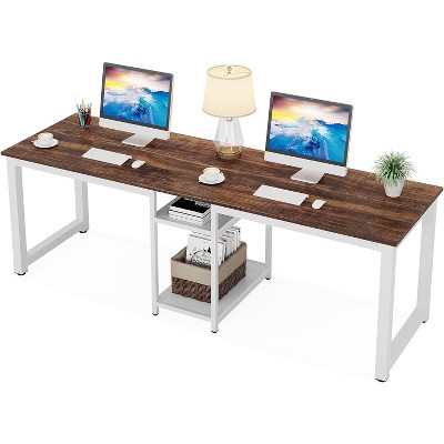 Tribesigns 55 Inch Computer Desk With 2 Drawers Brown : Target