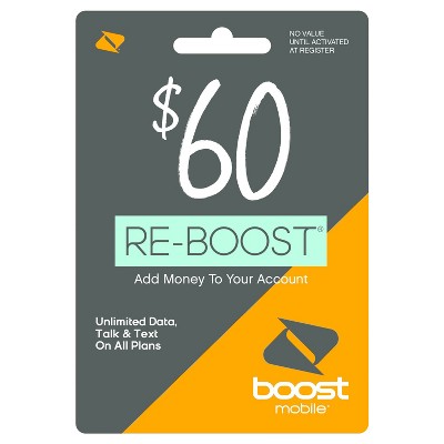 Boost Mobile $60 Prepaid Card (email Delivery) : Target