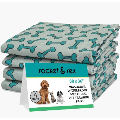 Rocket & Rex Washable Reusable Pee Pads For Dogs - L- 4ct : Target