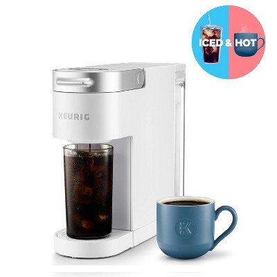 Keurig K-Iced Plus - White: Single-Serve Coffee Maker, Brews Iced ...