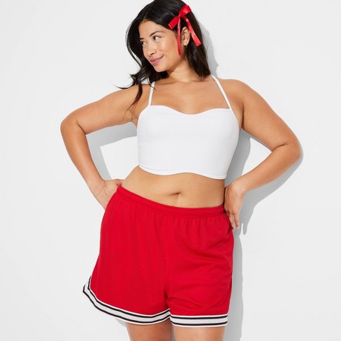 Women's Game Day Butterbliss Tiny Tank Top - Wild Fable™ White 4x : Target