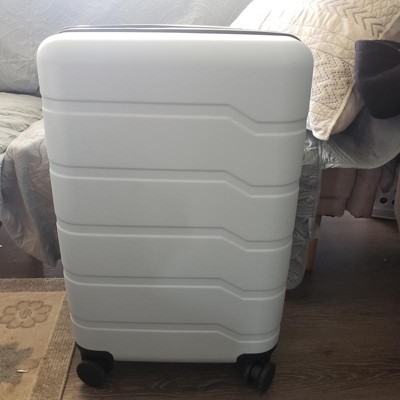 Hardside Medium Checked Suitcase Muddy Aqua - Open Story™ : Target