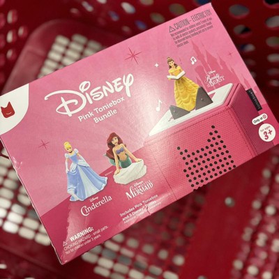 Tonies Disney Belle, Cinderella And Ariel Toniebox Audio Player Bundle ...