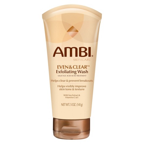 Ambi Skincare Even & Clear Exfoliating Wash - Scented - 5oz : Target