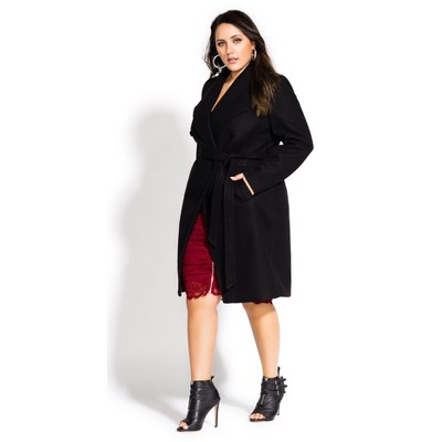 Coat Sultry Military - Black - 16 / S : Target