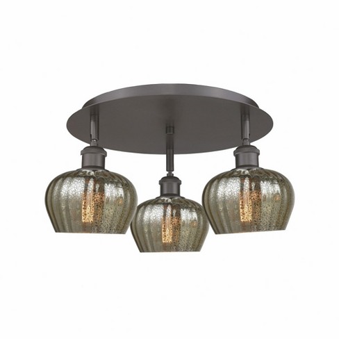 Innovations Lighting Fenton 3 - Light Flush Mount In Oil Rubbed Bronze ...