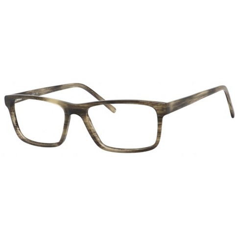 Esquire Designer Men s Rectangular Frame Eyeglasses Eq1527 In Moss ...