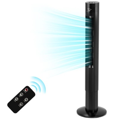 Dreo Nomad 36" Quiet Bladeless Oscillating Tower Fan Black/silver : Target