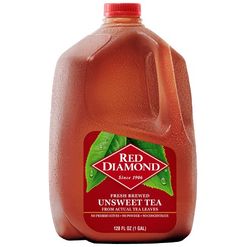 Red Diamond All Natural Unsweet Tea - 128 Fl Oz : Target