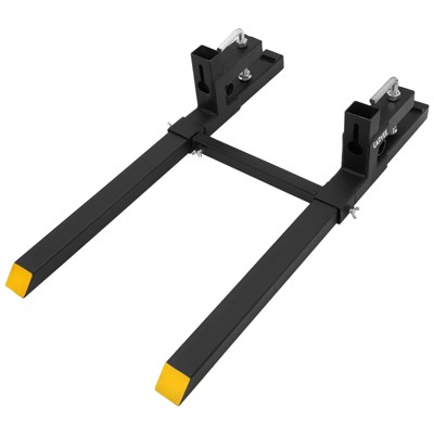 Clamp-On Pallet Forks Heavy Duty for Tractor & Skid Steer, Adjustable ...