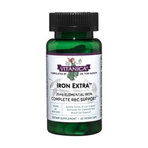Vitanica Iron Extra, Iron Supplement Enhanced Absorption with Vitamin C ...