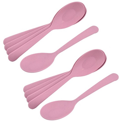 Unique Bargains Plastic Kitchen Restaurant Rice Soup Serving Spoon ...