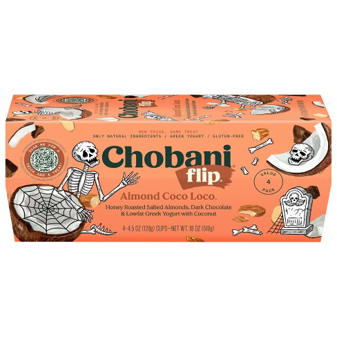 Chobani Flip Chocolate Almond Coco Loco Greek Yogurt - 4ct/4.5oz Cups ...