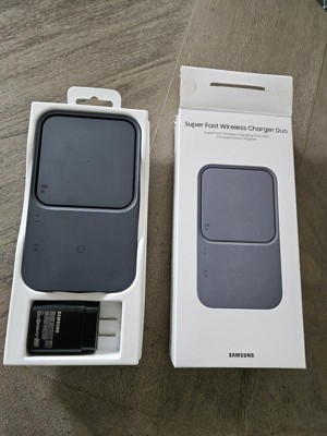 Samsung 15w Dual Fast Wireless Charger With Usb-c Cable And Power Head ...