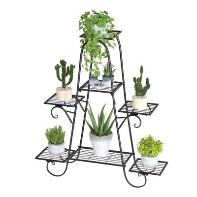 Sugift 7-tier Plant Stand Metal Plant Shelf Multi-layer Display Rack ...