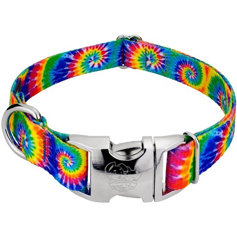 Country Brook Petz Premium Classic Tie Dye Dog Collar (1 Inch, Large ...
