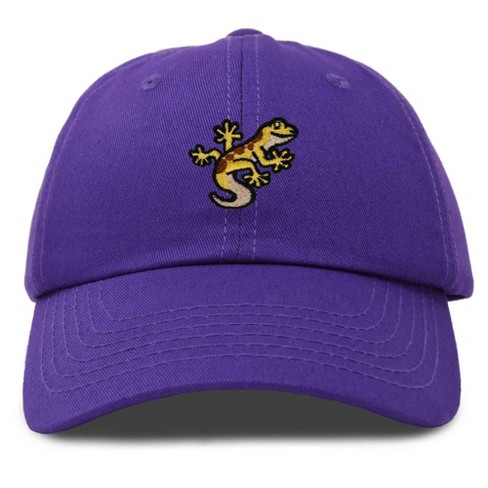 Dalix Gecko Cap Embroidered Mens Cotton Dad Hat Baseball Hat In Purple ...