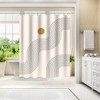 Americanflat 71" X 74" Shower Curtain, Boho Geometric Lines Part 3 By Tetyana Karankovska : Target