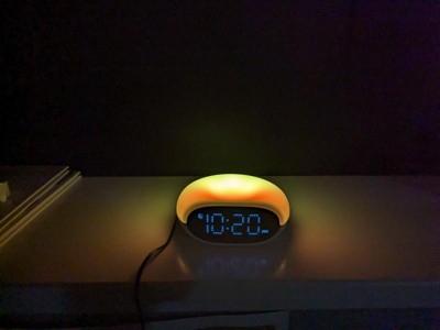 Candy Glow Alarm Table Clock With Color Changing Nightlight - Capello ...