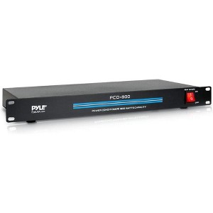 Pyle 19" Rack Mount 1800 Watt Power Conditioner with 8 Outlets - Black ...