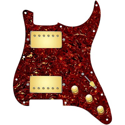 920d Custom Hushed And Humble HH Loaded Pickguard for Strat With Gold ...