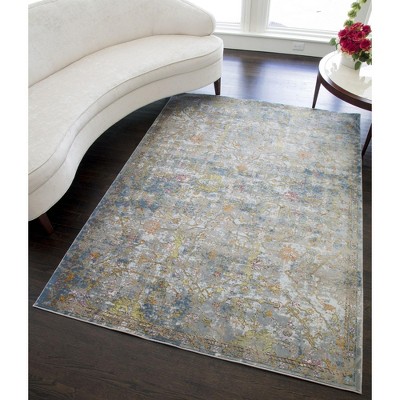 Rugs America Adriana CE25B grey Dyes Distressed Bohemian Gray Area Rug ...