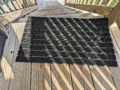 1'6"x2'6" Rubber Bristle Boot Scrapping Doormat - Threshold™: Outdoor ...