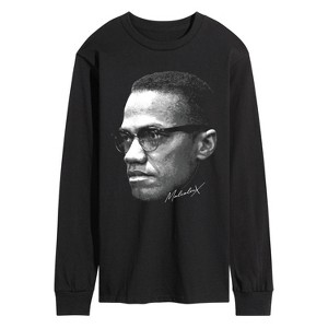 Men's Malcolm X Malcolm X Portrait Oversized Black Shirt Only Long ...