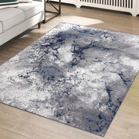 Luxe Weavers Modern Abstract Pattern Blue 8x10 Area Rug : Target