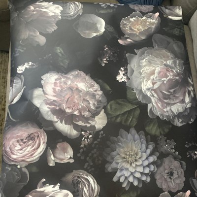 Tempaper Moody Self-adhesive Removable Wallpaper Floral : Target