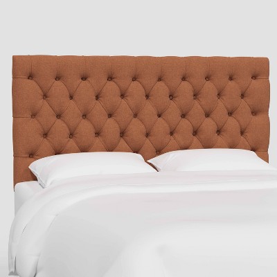 Twin Adaline Headboard In Textured Linen Zuma Terracotta - Threshold ...