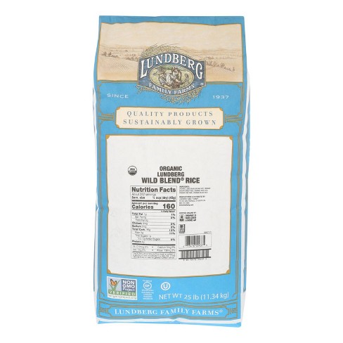 Lundberg Organic Wild Blend Rice - 25 lb : Target