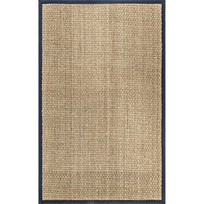 Nuloom Hesse Checker Weave Seagrass Area Rug, 2' X 3', Natural : Target