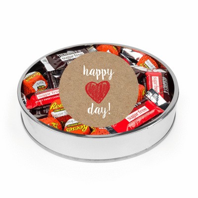 Valentine's Day Sugar Free Candy Gift Tin Large Plastic Tin With ...