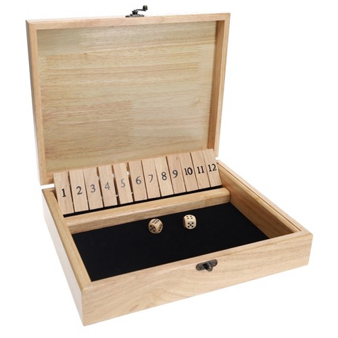 We Games Shut The Box Board Game With Dice, 12 Number Flip Tiles, In ...