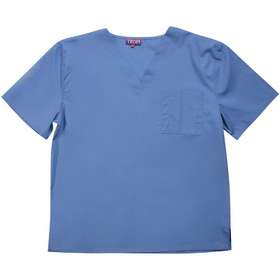 Tropi Men's Scrub Top Uniforms For Men (medium, Ceil) : Target
