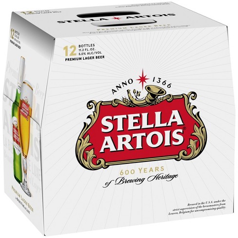 Stella Artois Belgian Beer - 12pk/11.2 Fl Oz Bottles : Target