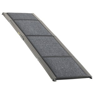 71" x 17" Folding Dog Ramp for Cars, Supports up to 250lbs for Medium ...