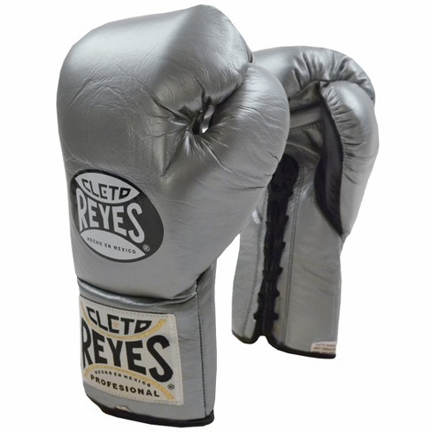 Cleto Reyes Official Lace Up Competition Boxing Gloves - Silver : Target